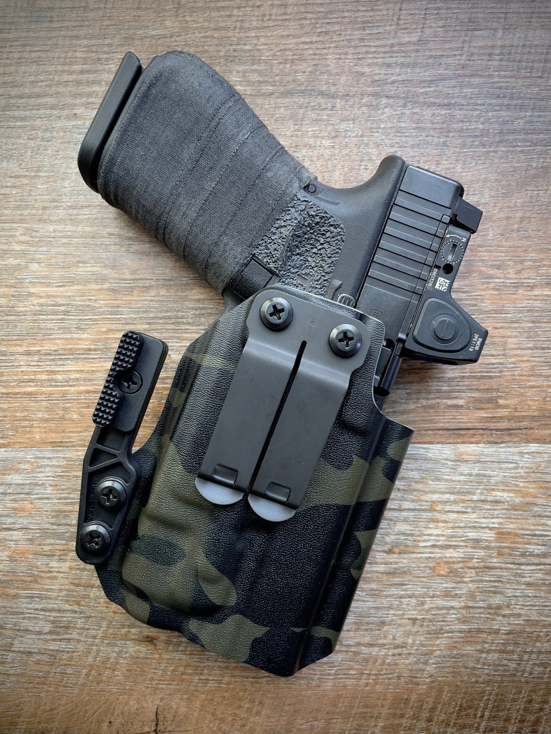 Glock 19 W/ TLR-7 IWB Holster Multicam Monoblock Belt Clip - Etsy