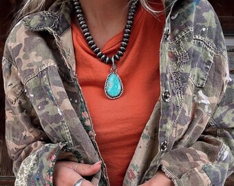 Villa Grove Puddle Turquoise & Silver Flower Ring by Randy Christensen ...