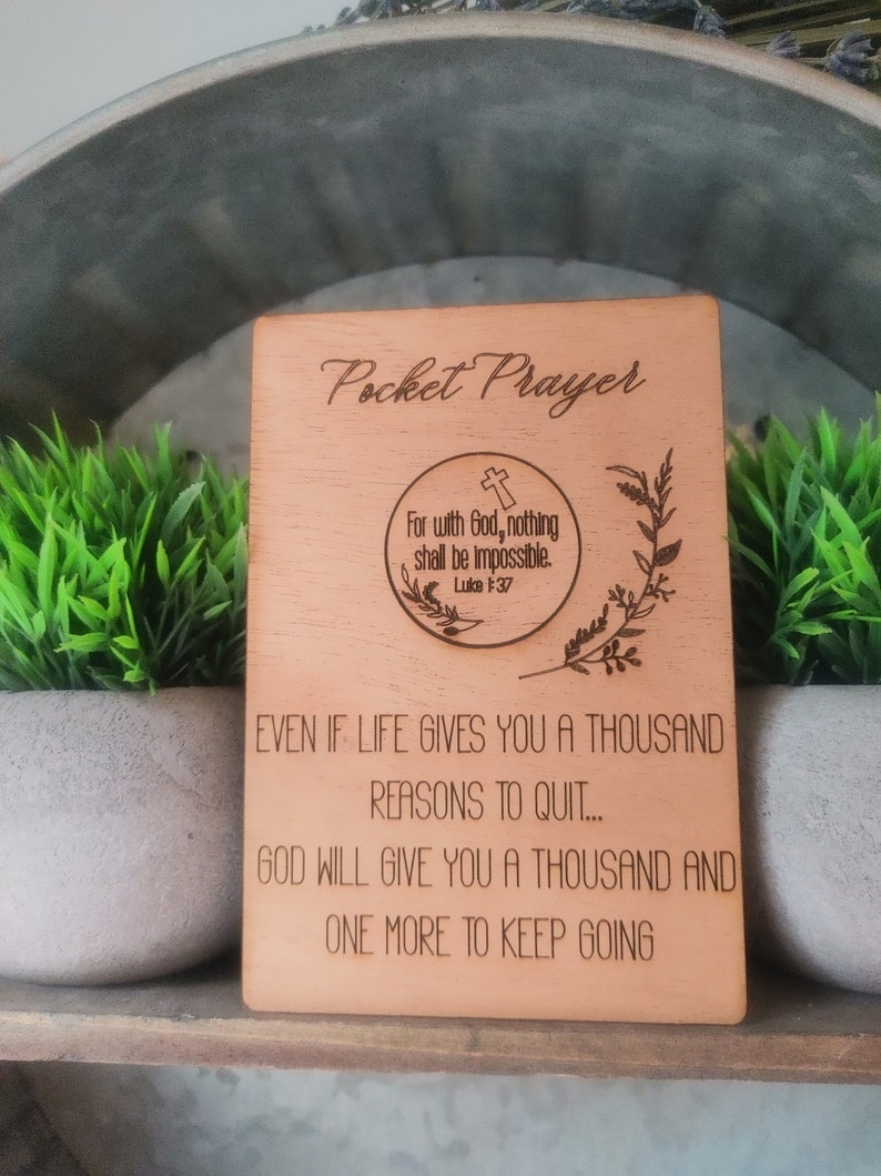 Pocket Prayer Token - Etsy