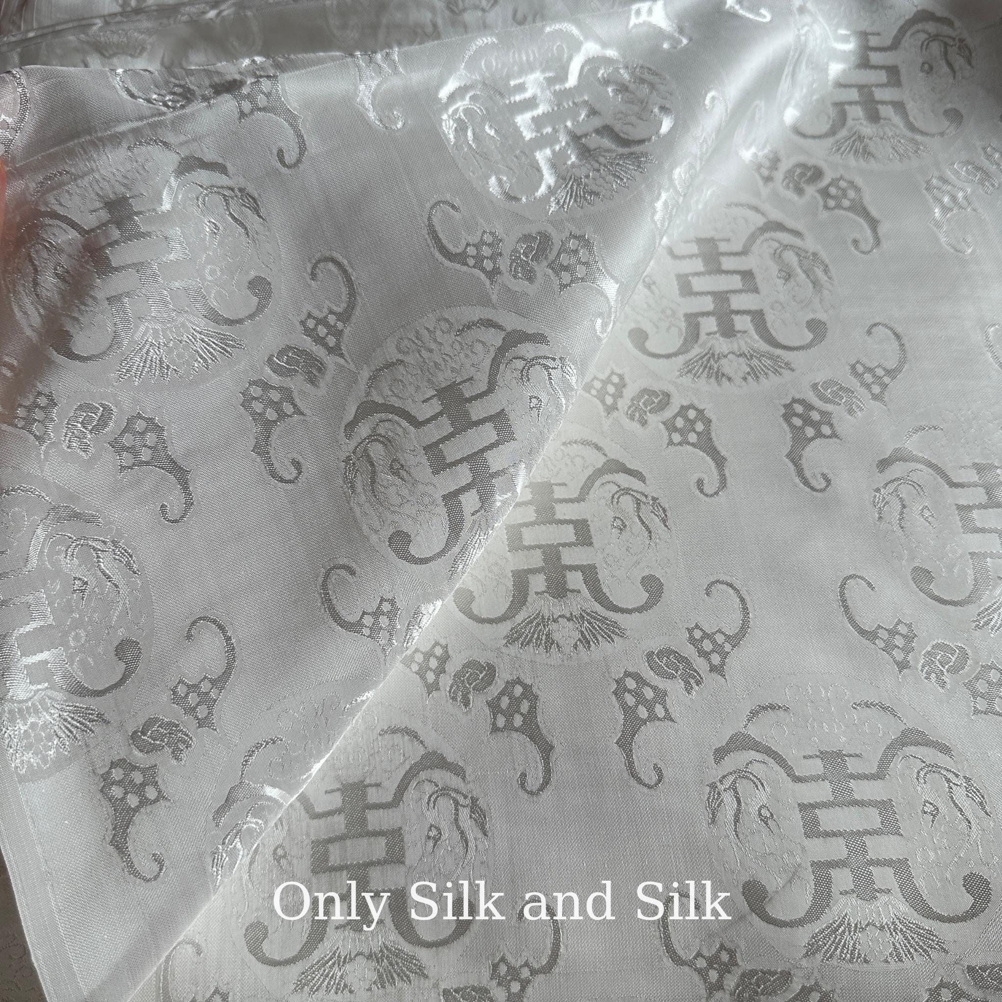MULBERRY SILK FABRIC, Natural Silk, Luxury Silk, Pure Silk by the Yard ...