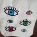 Evil Eye Print Tote Bag: Beige Canvas Shoulder Bag - Etsy