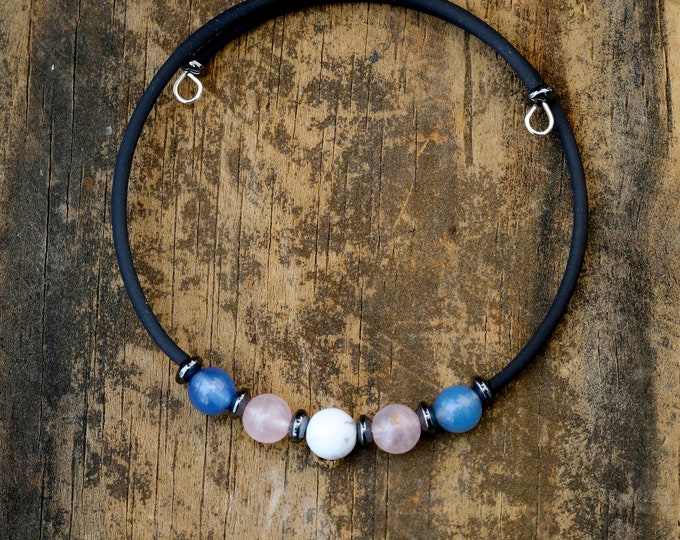 Trans Bracelet Black Hematite Zodiac Sign Gemstone Bracelet Cute Trans ...