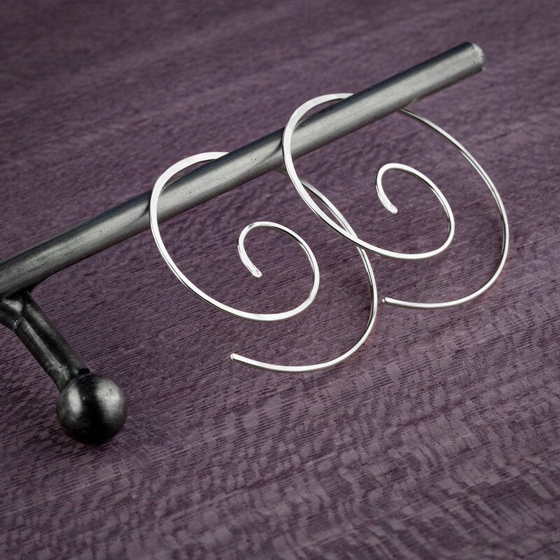 Spiral Hoops - Etsy