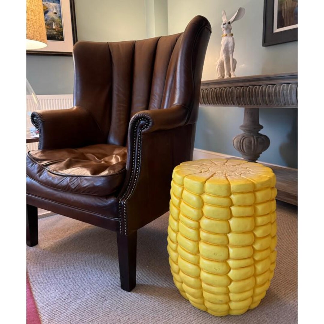 Novelty Quirky Giant Sweetcorn Stool Side End Table Shop Home Bar Café ...