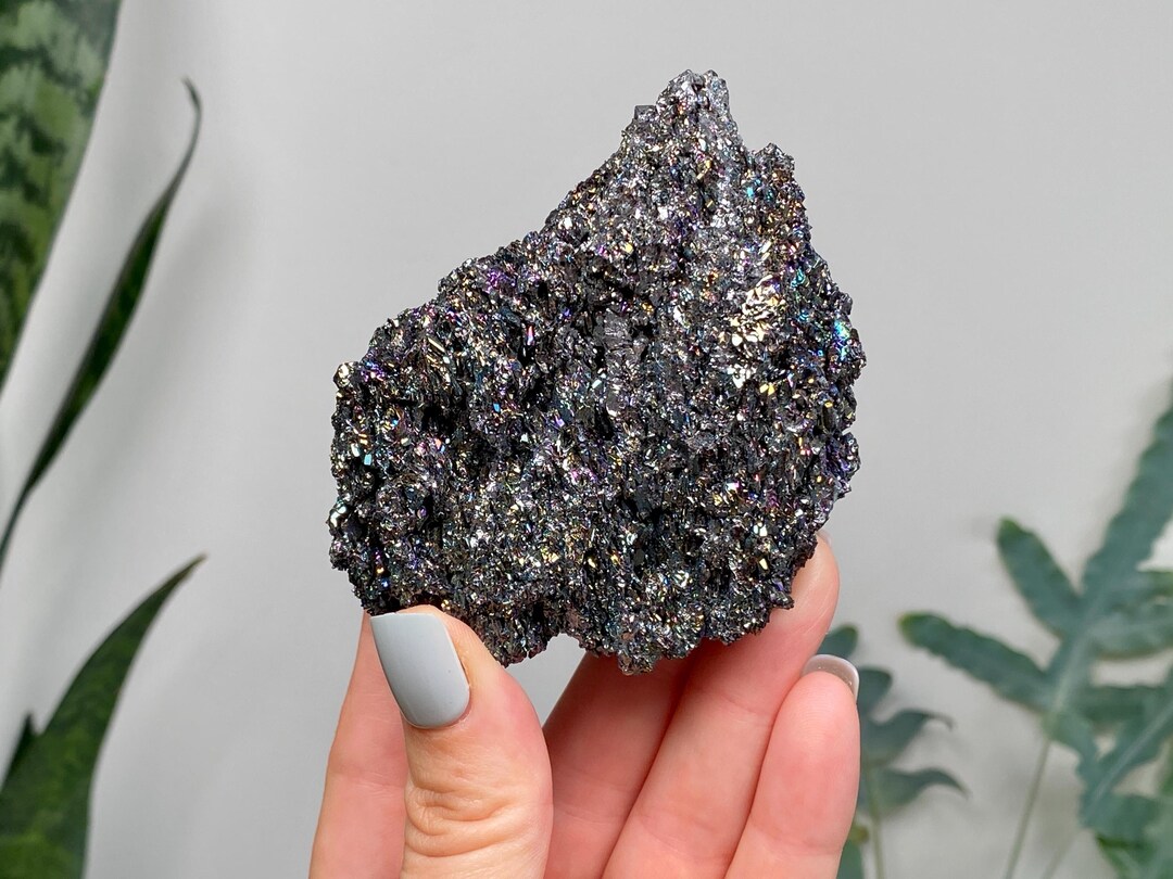 Silicon Carbide Chunk (D) | Raw Carborundum Specimen With Rainbow ...