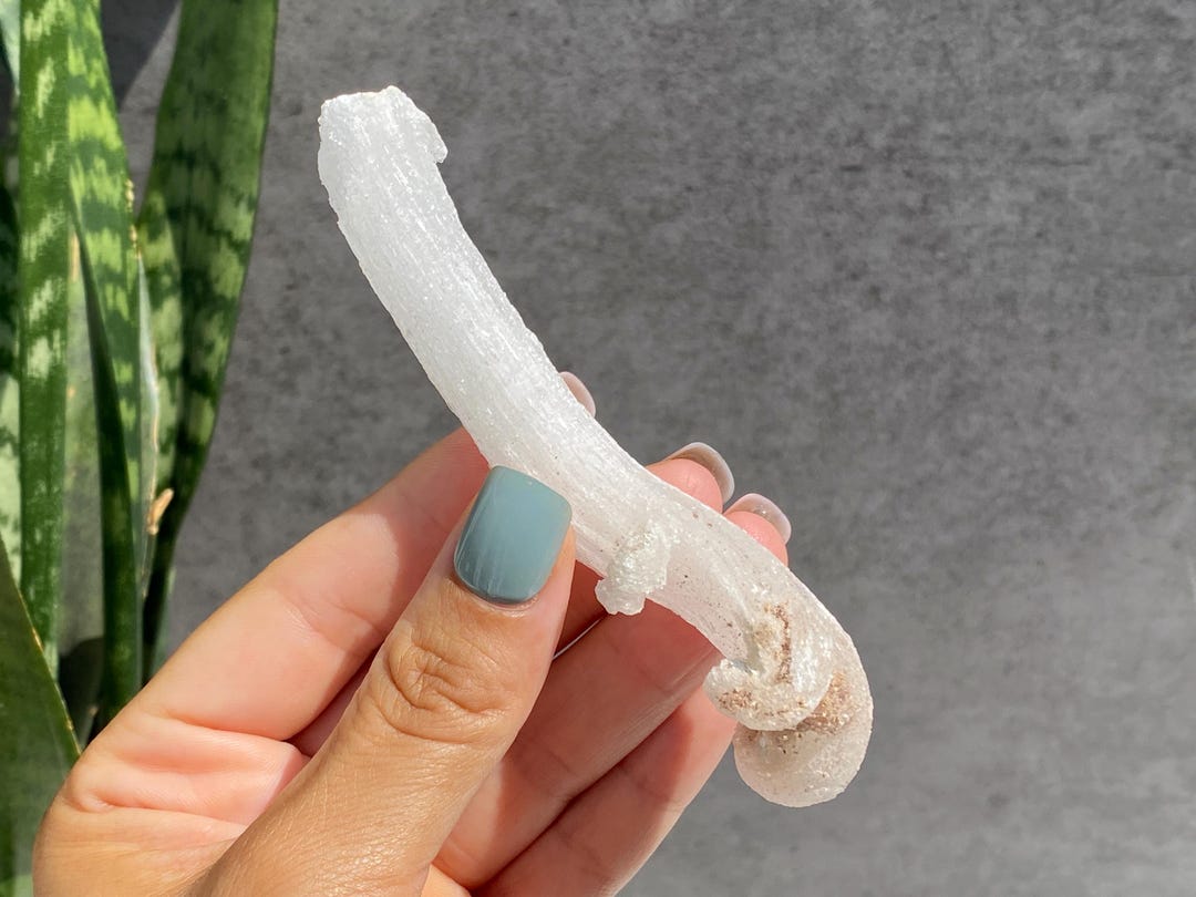 Sparkly 'ram's Horn' Selenite (A) | Curled Gypsum Specimen | Rare Sugar ...