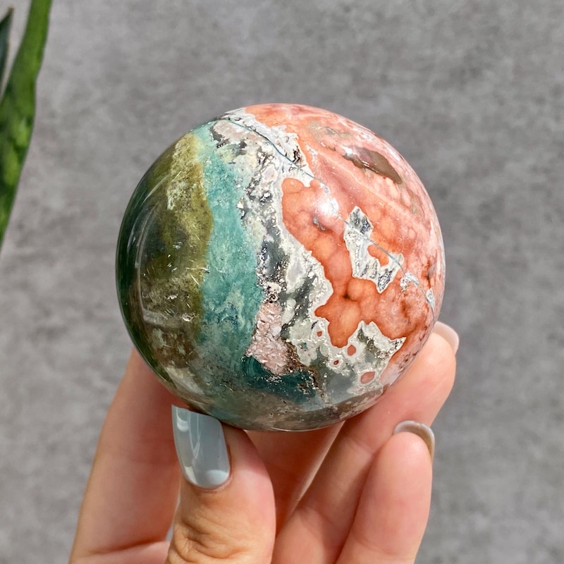 Green and Cream Jasper - Etsy UK