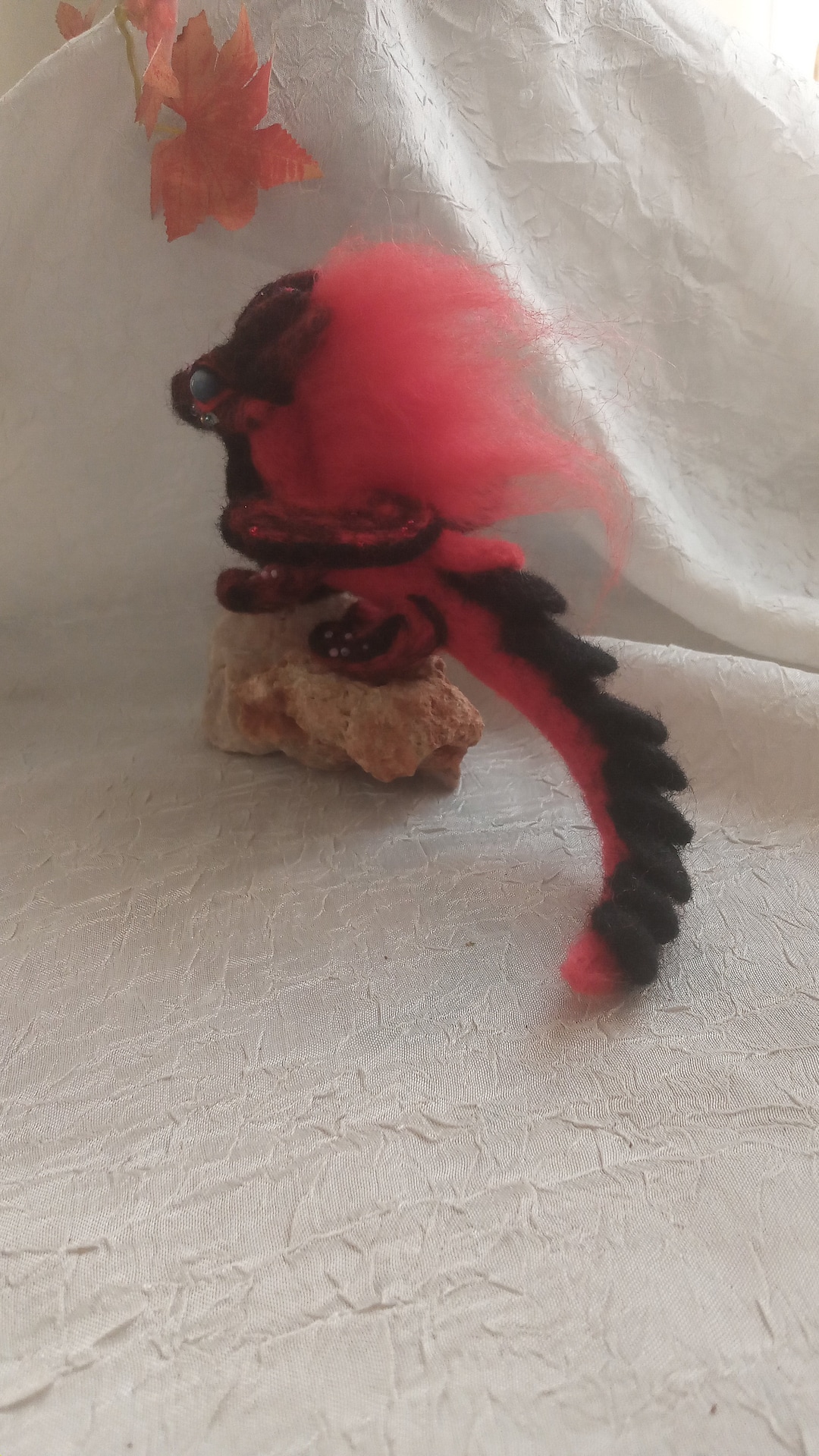 Sleeping Dragon, Happy Red Dragon, Needle Felted Dragon, Wool Animals ...