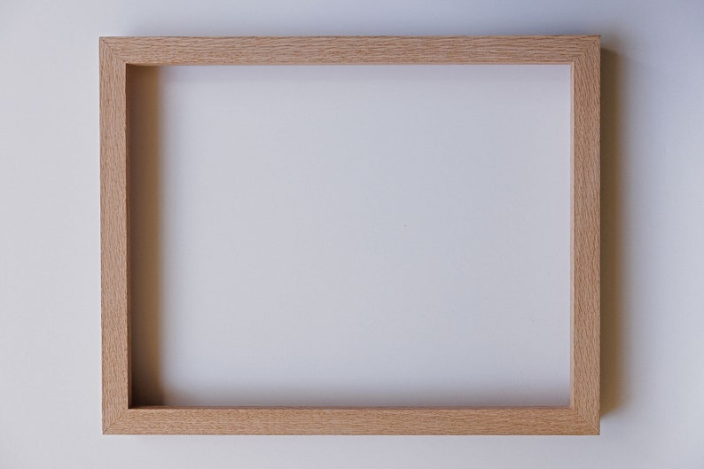 Handmade Solid Oak Wood Picture Frame | Gallery Style, Spline ...