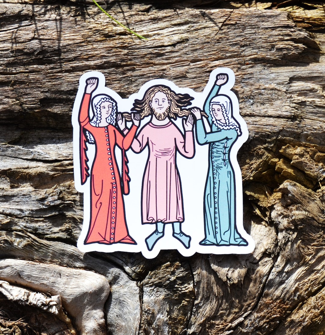 The Two Wives of Lamech Medieval Sticker C. 1360 - Etsy