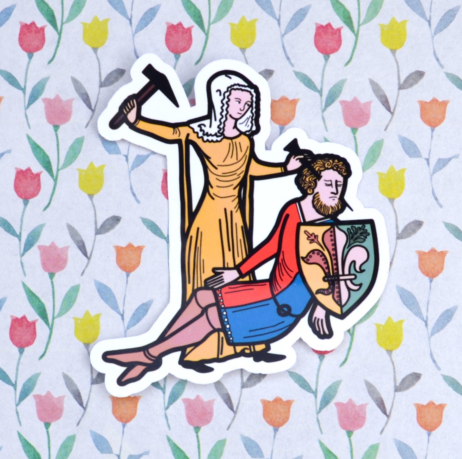 Jael and Sisera Sticker C. 1360 - Etsy