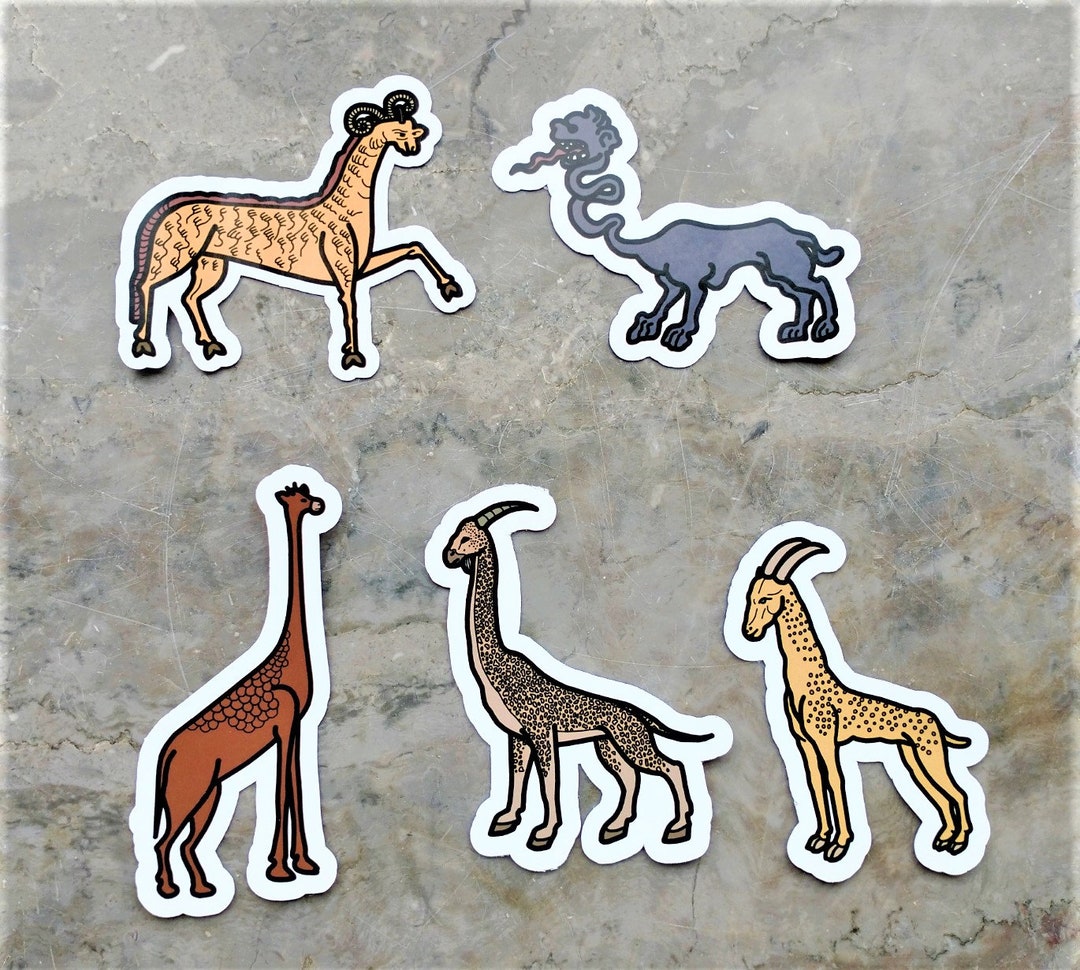 Medieval Giraffe Set 5 Giraffes - Etsy