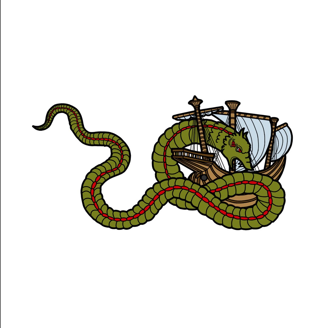 Sea Orm Medieval Art Sticker C. 1658 - Etsy