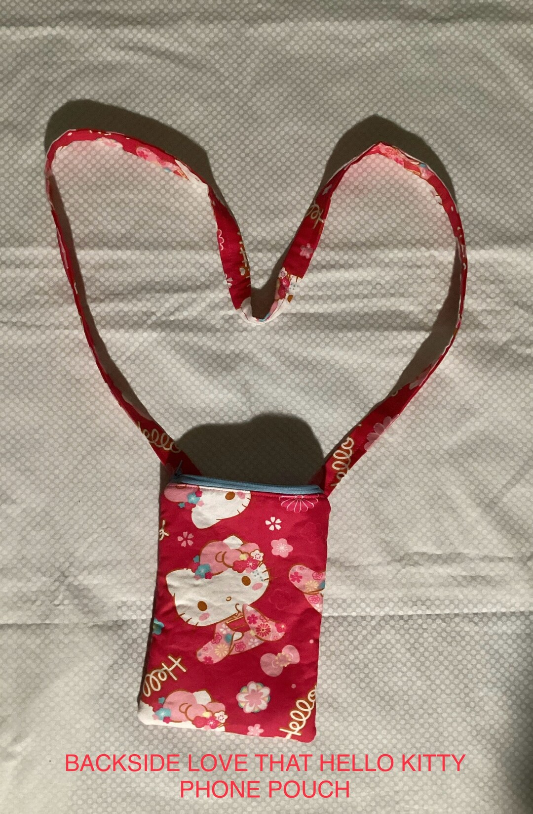 Hello Kitty Crossover Phone Pouch Handmade or Doggie Bag and Credit ...