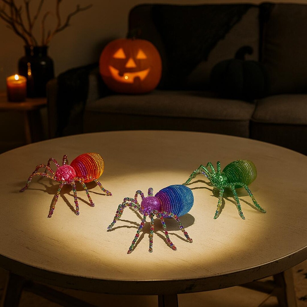 Hand Sculpted Beaded Spider Figurine – Handmade Haitian Wireframe ...