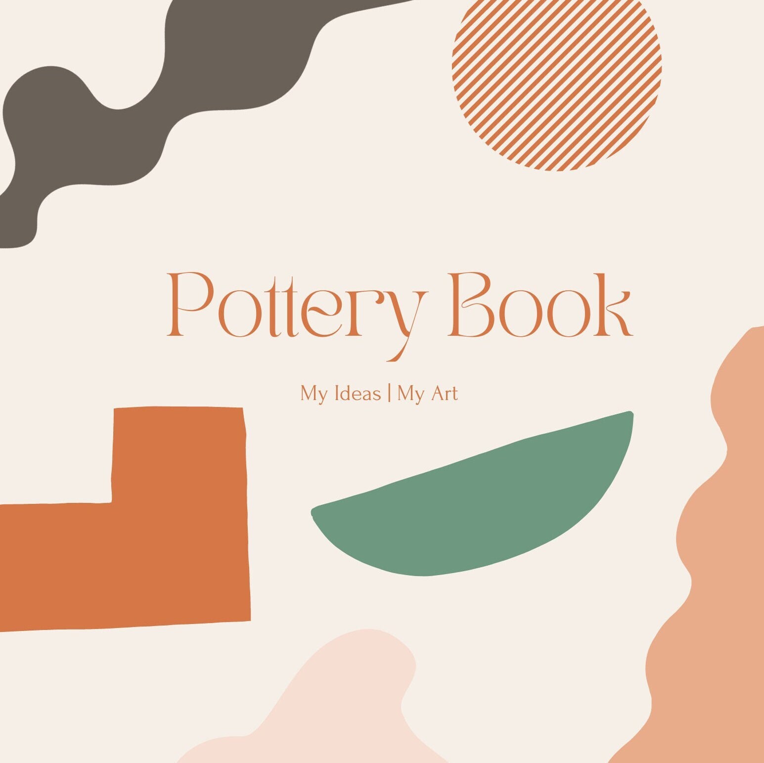 Downloadable Pottery Book Cover & First Page - Etsy