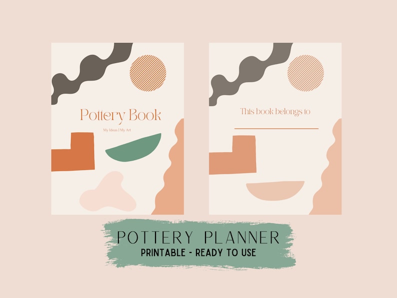 Downloadable Pottery Book Cover & First Page - Etsy