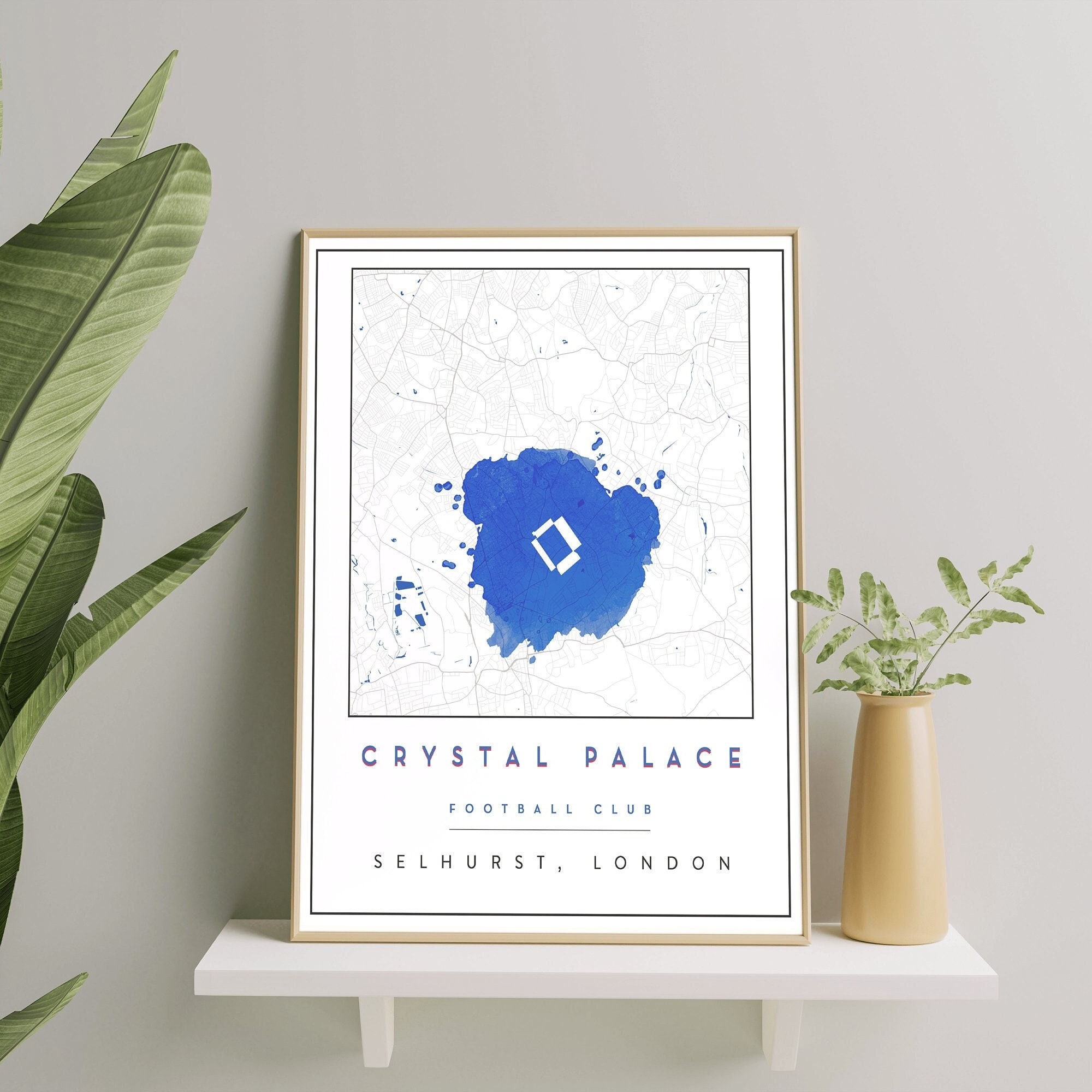 Crystal Palace FC Selhurst Park Map Minimalist London Poster - Etsy