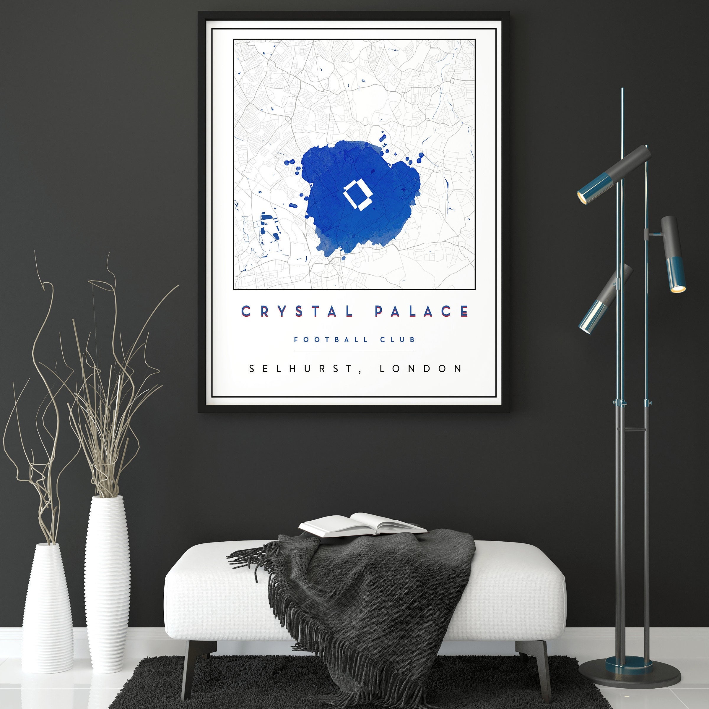 Crystal Palace FC Selhurst Park Map Minimalist London Poster - Etsy