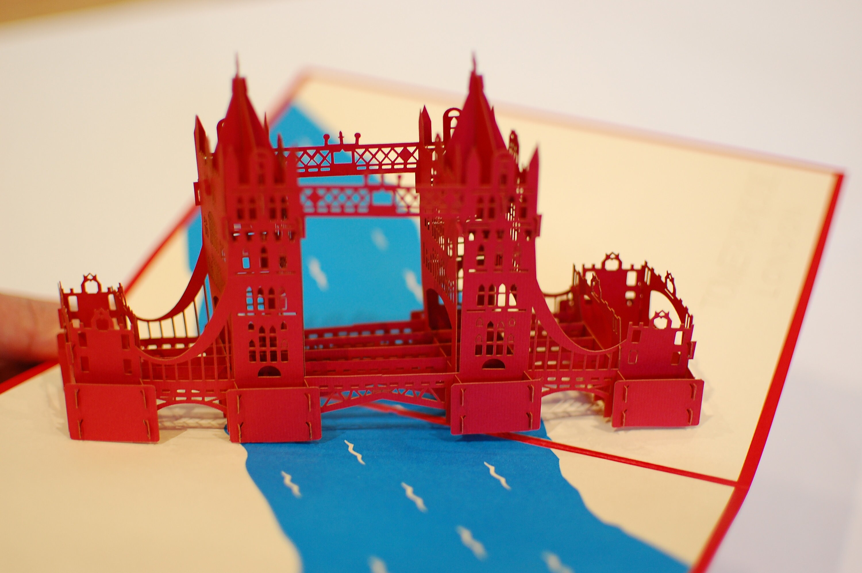Tower Bridge Red, Folding Map / 3D Card / Pop-up - Etsy