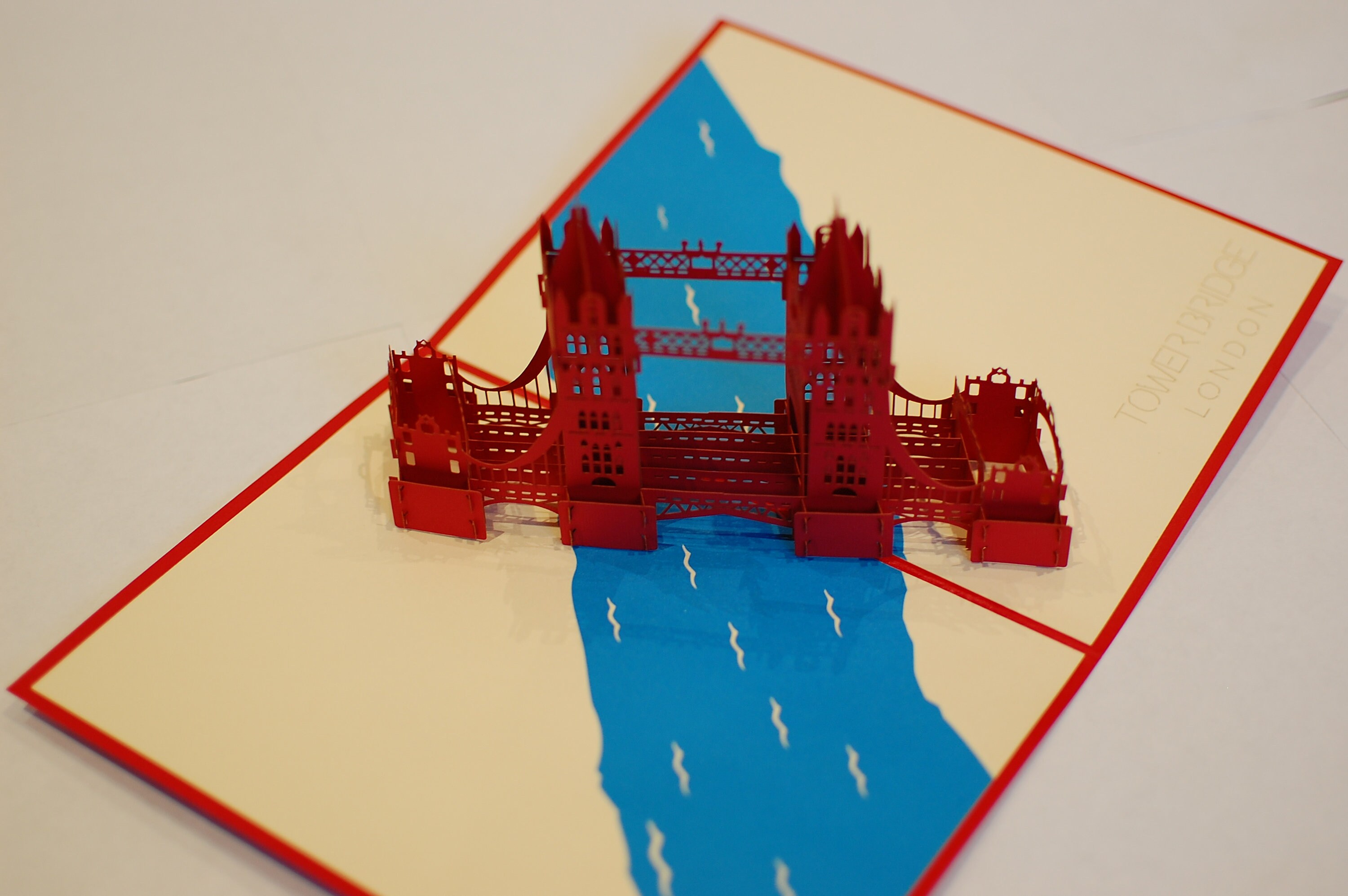 Tower Bridge Red, Folding Map / 3D Card / Pop-up - Etsy