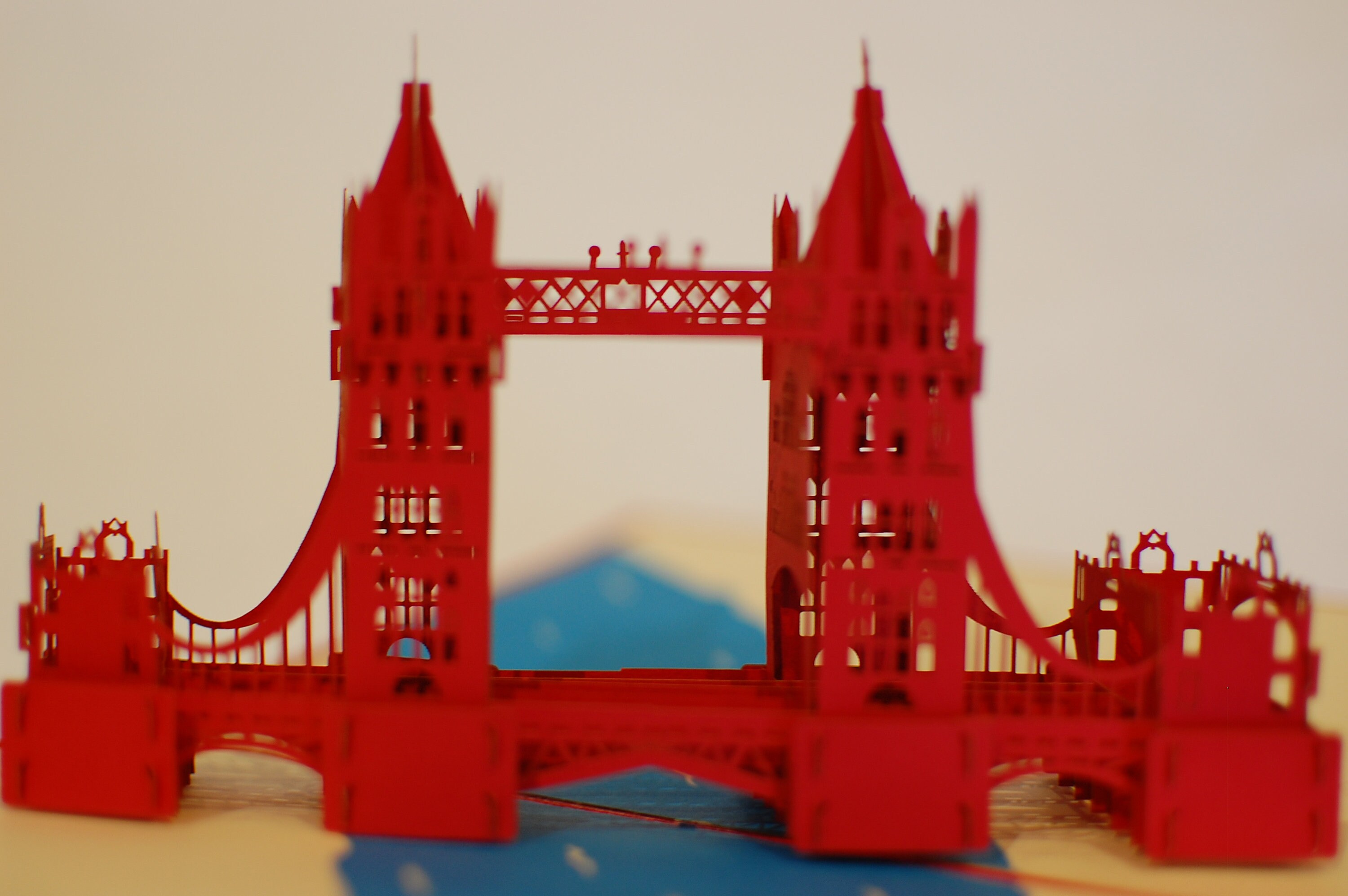 Tower Bridge Red, Folding Map / 3D Card / Pop-up - Etsy