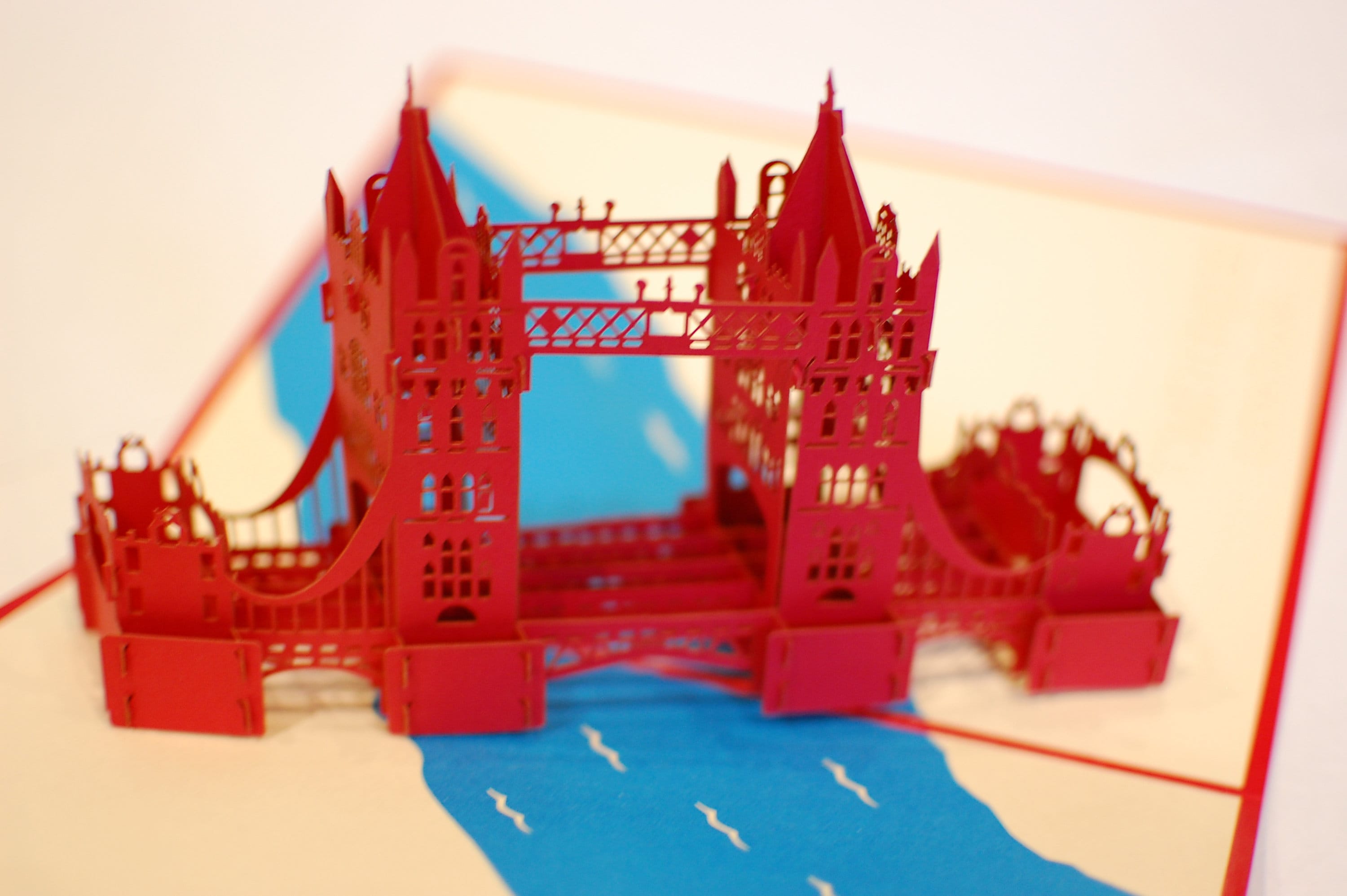 Tower Bridge Red, Folding Map / 3D Card / Pop-up - Etsy