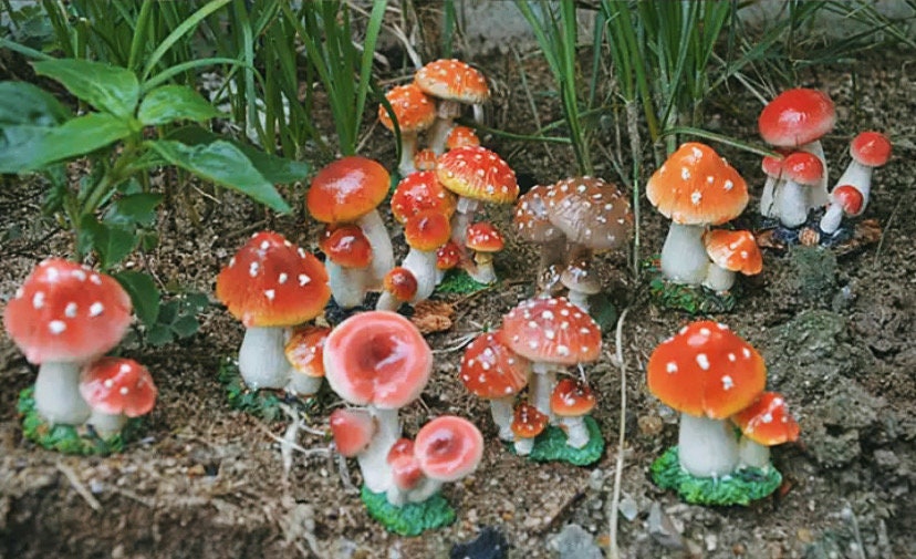 ADORABLE Miniature Mushrooms 12 Colors Select One or Get Them All at ...