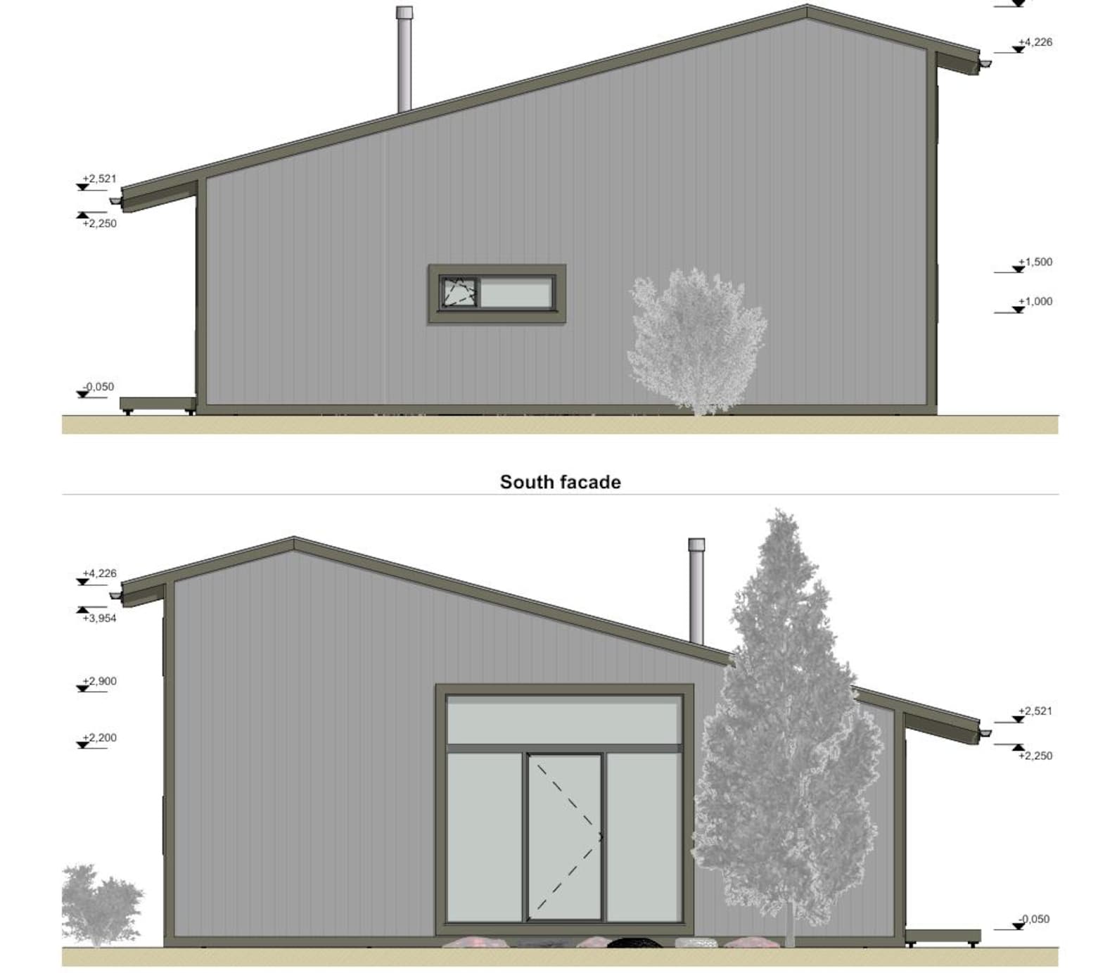 House Plans and Documentation, DIY 2 Bedroom Tiny Home Architectural ...