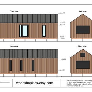 Modern Tiny House Plans With Loft: 12x4.5m DIY Cottage Build (sketchup ...