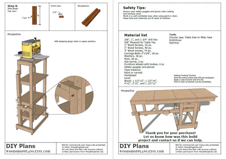 Table Shelf Plans, Transforming Shelf /workbench Plans, DIY Convertible ...