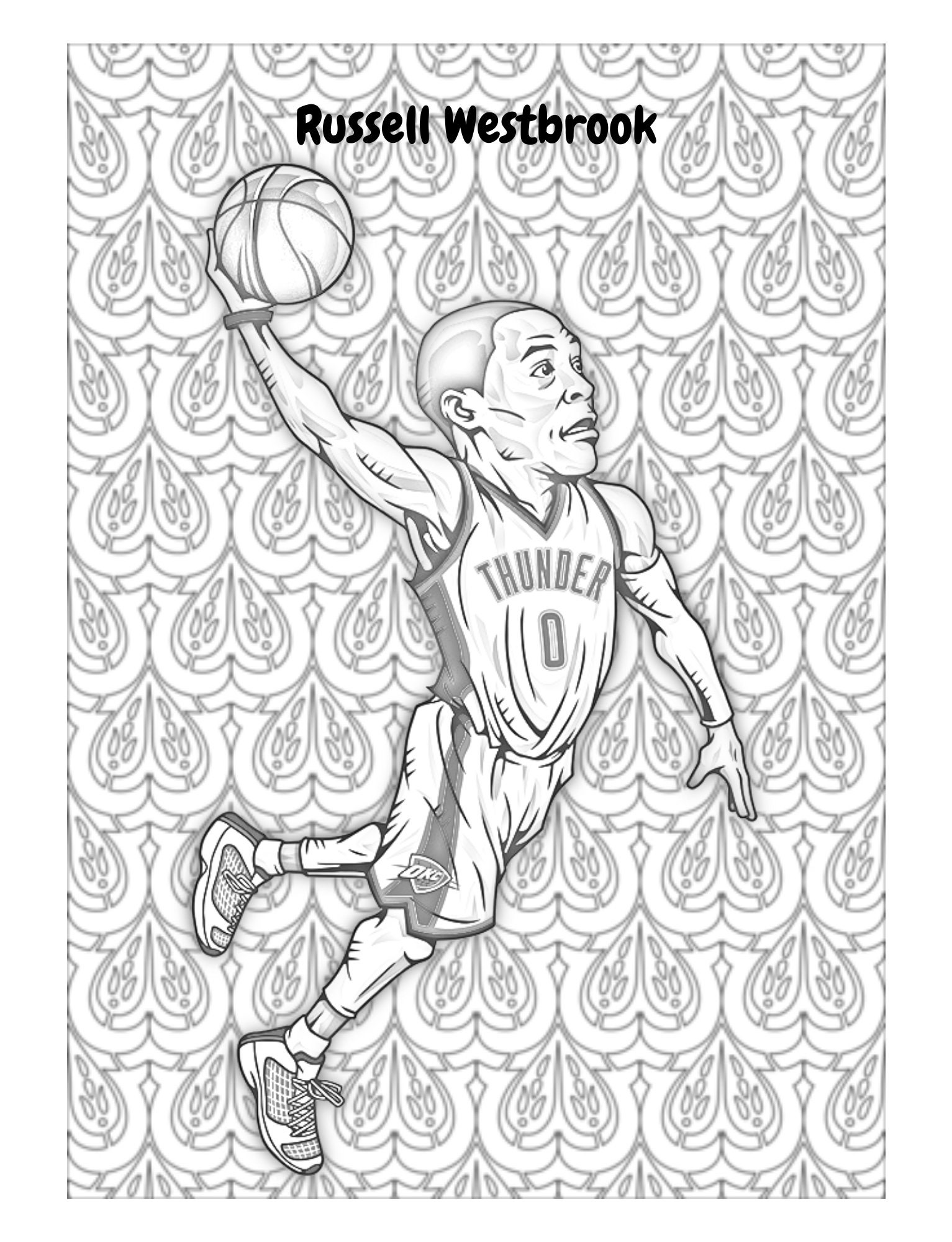 Nba Thunder Coloring Pages