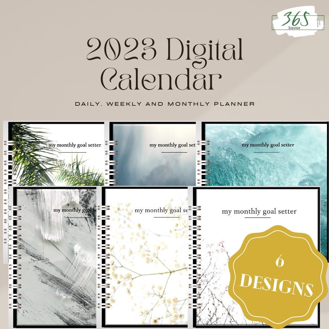 Digital Calendar and Planner 2023, Habits Tracker - Etsy