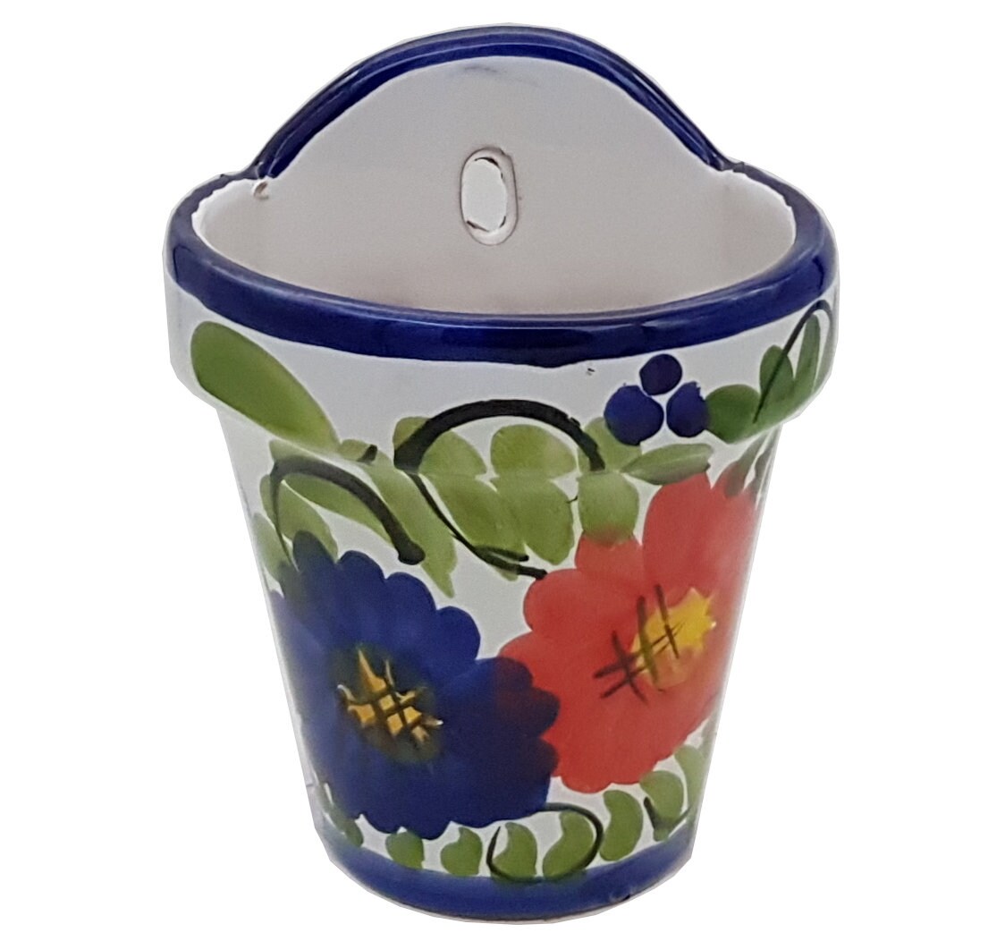 Spanish Glazed Terracotta Wall Planters 17 Cm X 14 Cm in a - Etsy UK