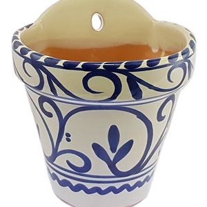 Spanish Glazed Terracotta Wall Planters 21 Cm X 18 Cm in a Set of 2 ...