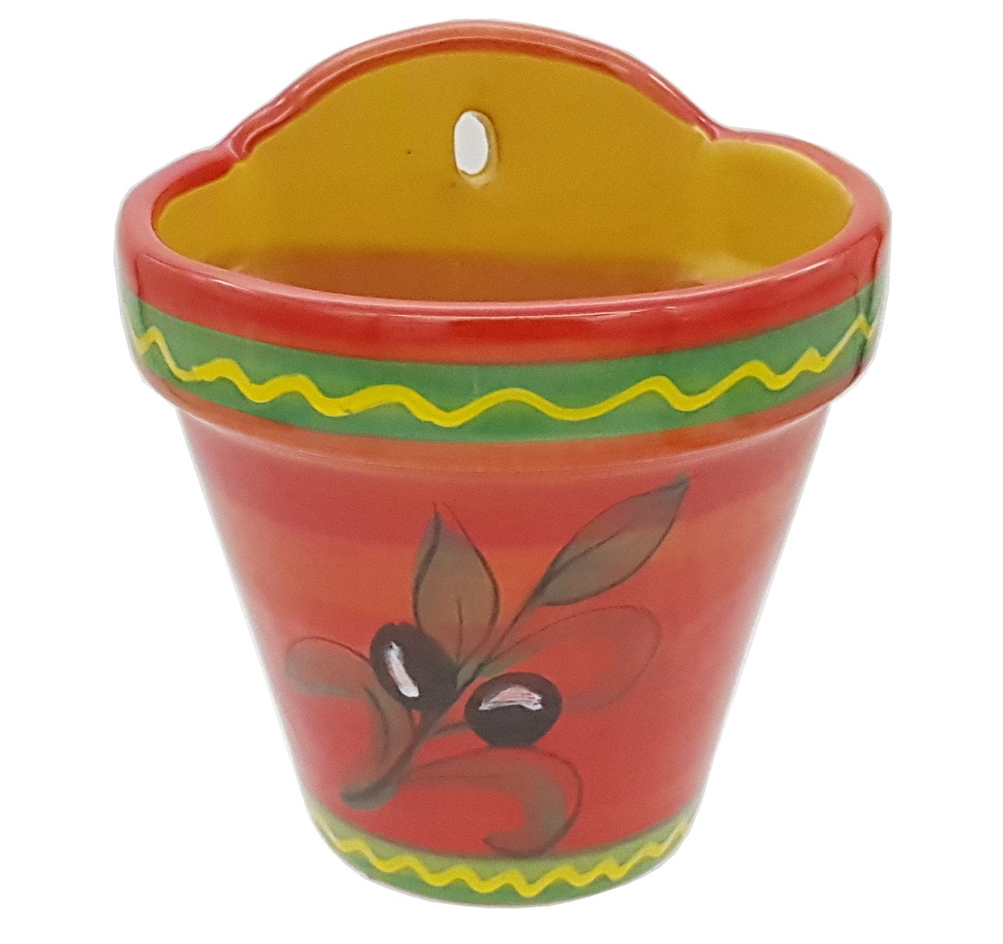 Spanish Glazed Terracotta Wall Planters 21 Cm X 18 Cm in a Wide Range ...
