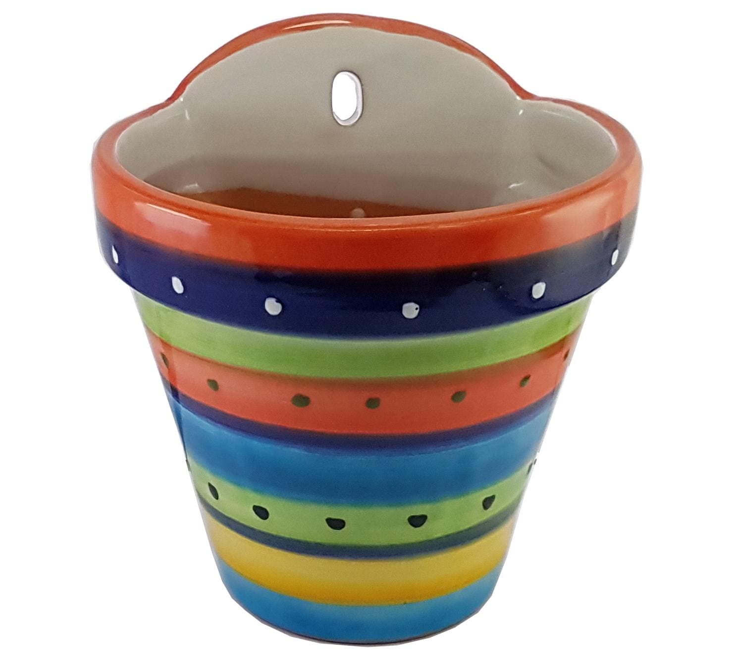 Spanish Glazed Terracotta Wall Planters 21 Cm X 18 Cm in a Wide Range ...