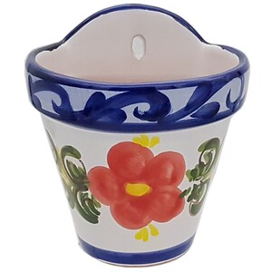 Spanish Glazed Terracotta Wall Planters 21 Cm X 18 Cm in a Wide Range ...