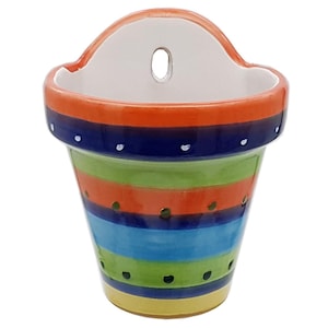 Spanish Glazed Terracotta Wall Planters 17 Cm X 14 Cm in a Wide Range ...