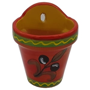 Spanish Glazed Terracotta Wall Planters 17 Cm X 14 Cm in a Wide Range ...