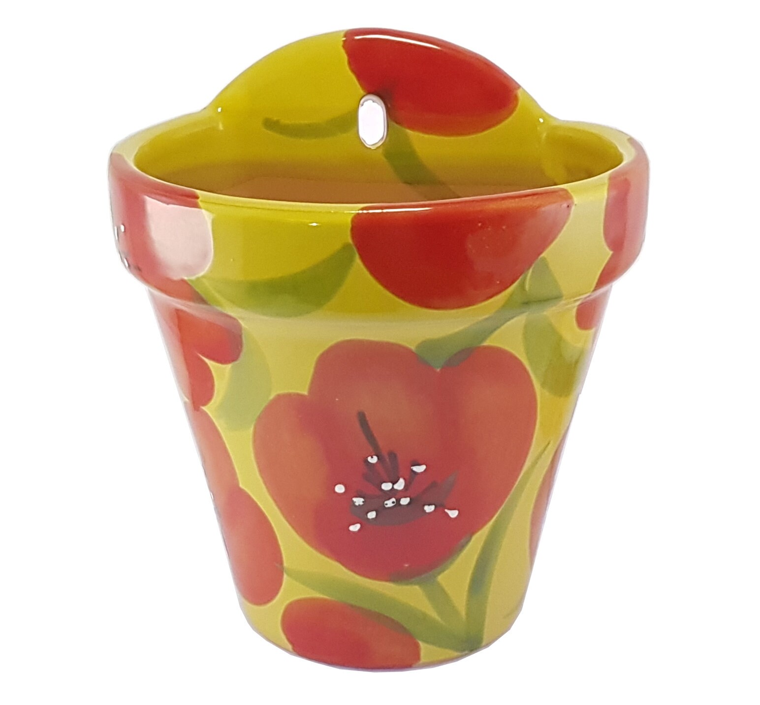 Spanish Glazed Terracotta Wall Planters 21 Cm X 18 Cm in a Wide Range ...