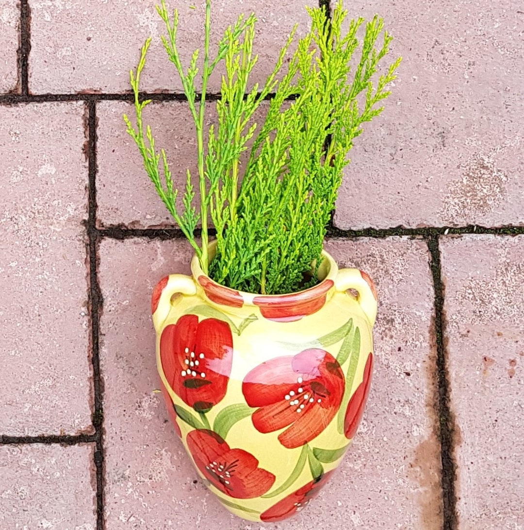 Spanish Orza Hanging Urn Wall Pot 19 Cm X 16 Cm New Spanish Traditional ...