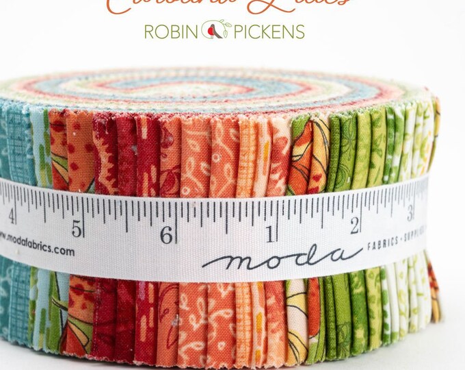 Moda - CAROLINA LILIES - Jelly Roll by Robin Pickens - 48700JR - Etsy