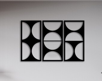 Half Circles 3d Wall Art - Etsy