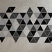 Wooden Triangle Wall Art, Large Wood Tiles Home Decor, Geometric Shapes ...