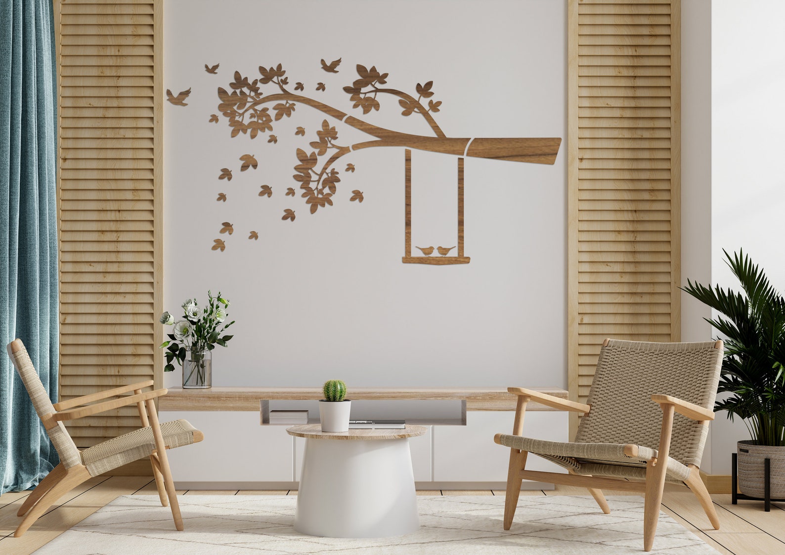 Large Tree Wood Wall Decor, Oak Tree Wall Art, Tree of Life Wooden Art ...