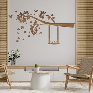 Large Tree Wood Wall Decor, Oak Tree Wall Art, Tree of Life Wooden Art ...