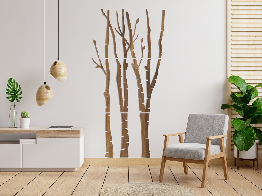 Large Tree Wood Wall Decor, Branch Wall Art, Elegant Wall Sign, Gift ...