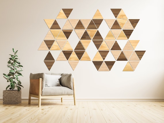 Wooden triangle shapes store
