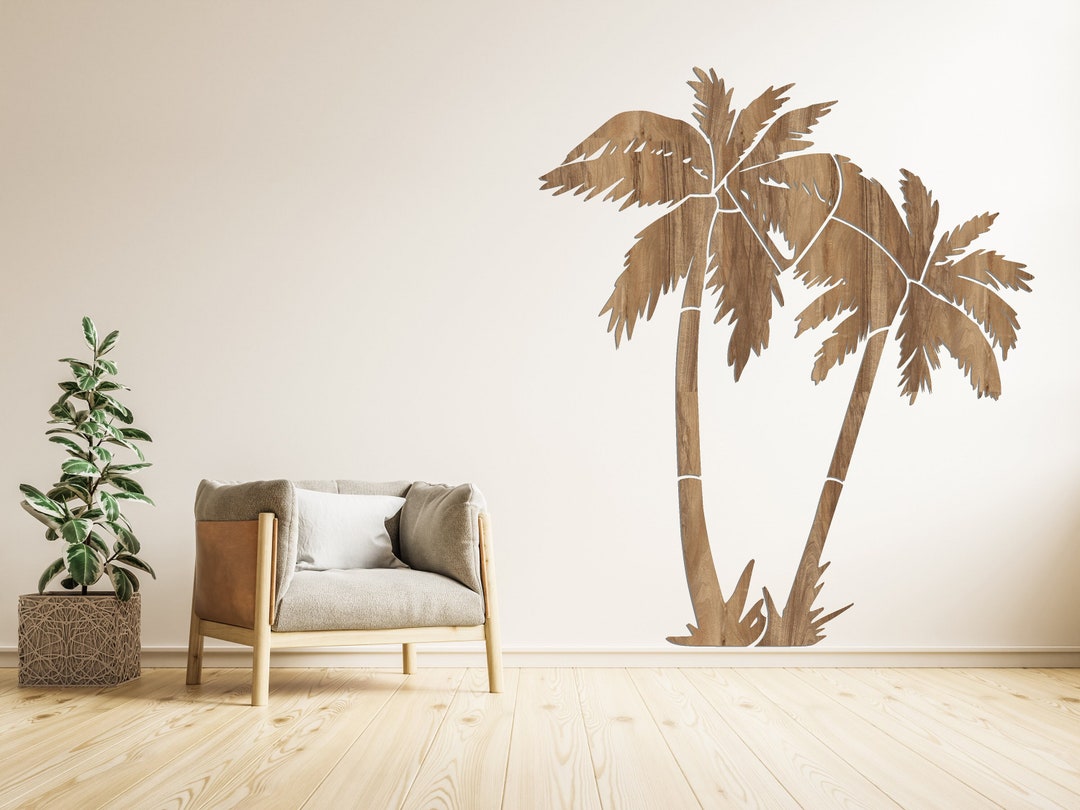 Large Palm Tree Wood Wall Decor, Tropical Wall Art, Beach Home Decoration, Exotic Tree - Etsy